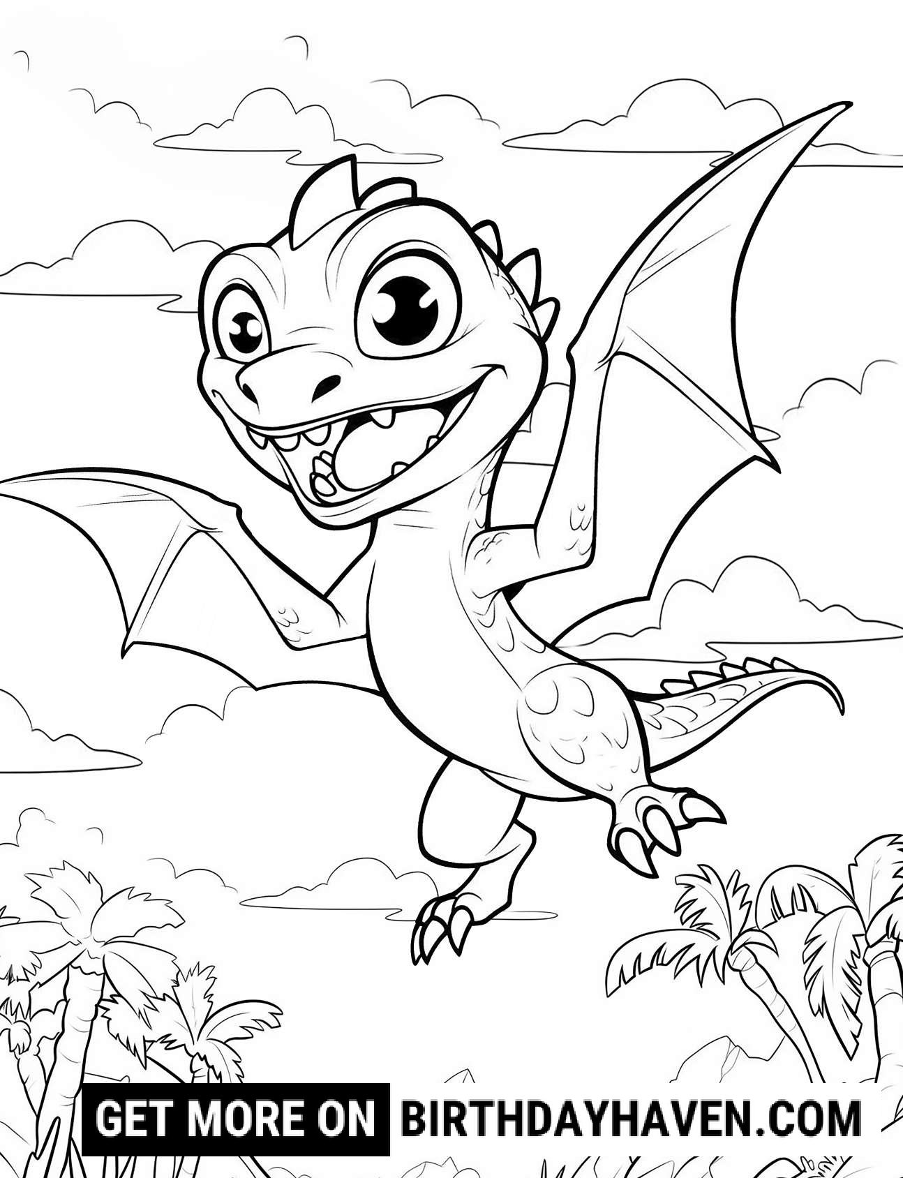Best Free Printable Dinosaur Coloring Pages for All Ages - BirthdayHaven