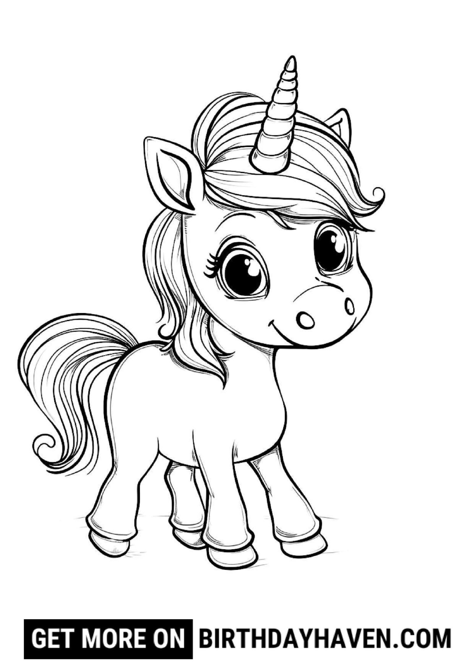 Cute Free Printable Unicorn Coloring Pages You’ll Want to Print ...