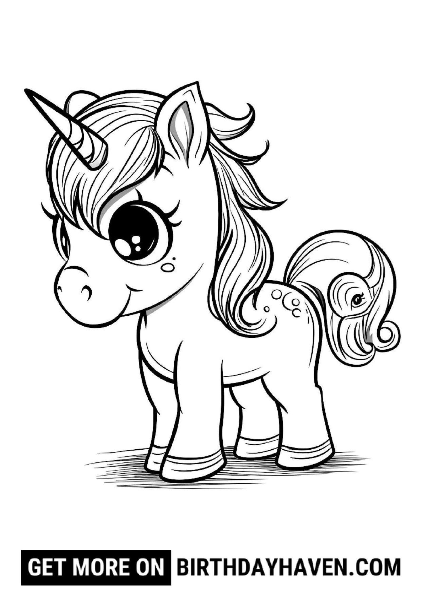 Cute Free Printable Unicorn Coloring Pages You’ll Want to Print ...